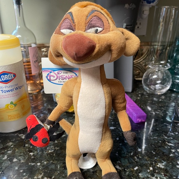 Toys | Vintage Disney Timon Plush With Ladybug | Poshmark